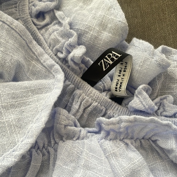 Zara | Tops | Zara Ruffled Top Off Shoulder | Poshmark
